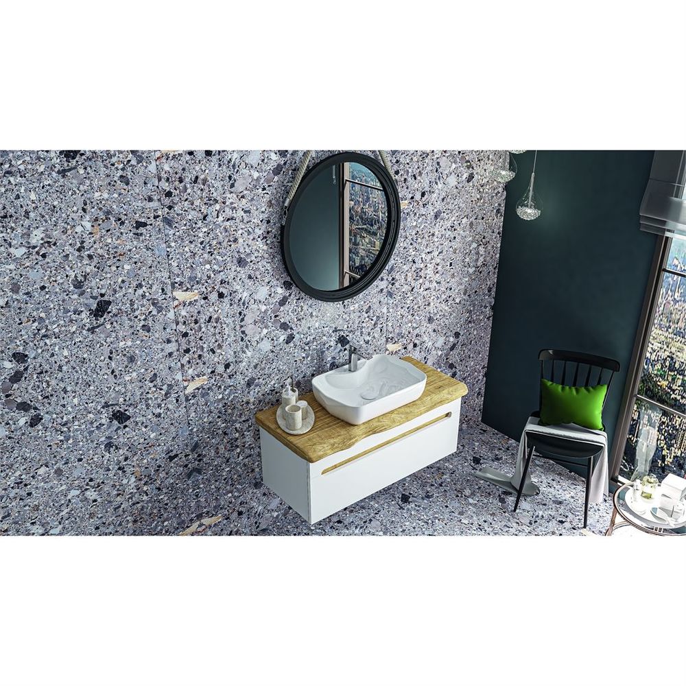 Natur Banyo Alt Dolap 80 Cm Antrasit